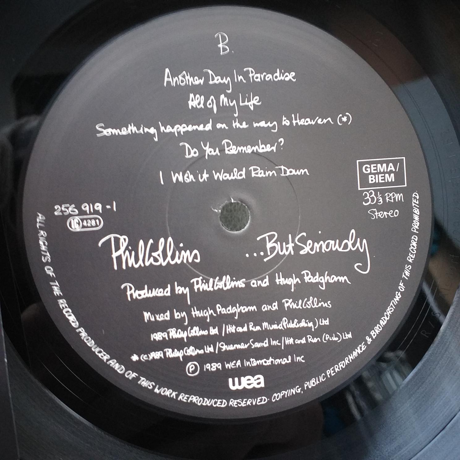 Phil Collins – ...But Seriously Disc VINIL LP VG+ (R) - Discuri Muzică
