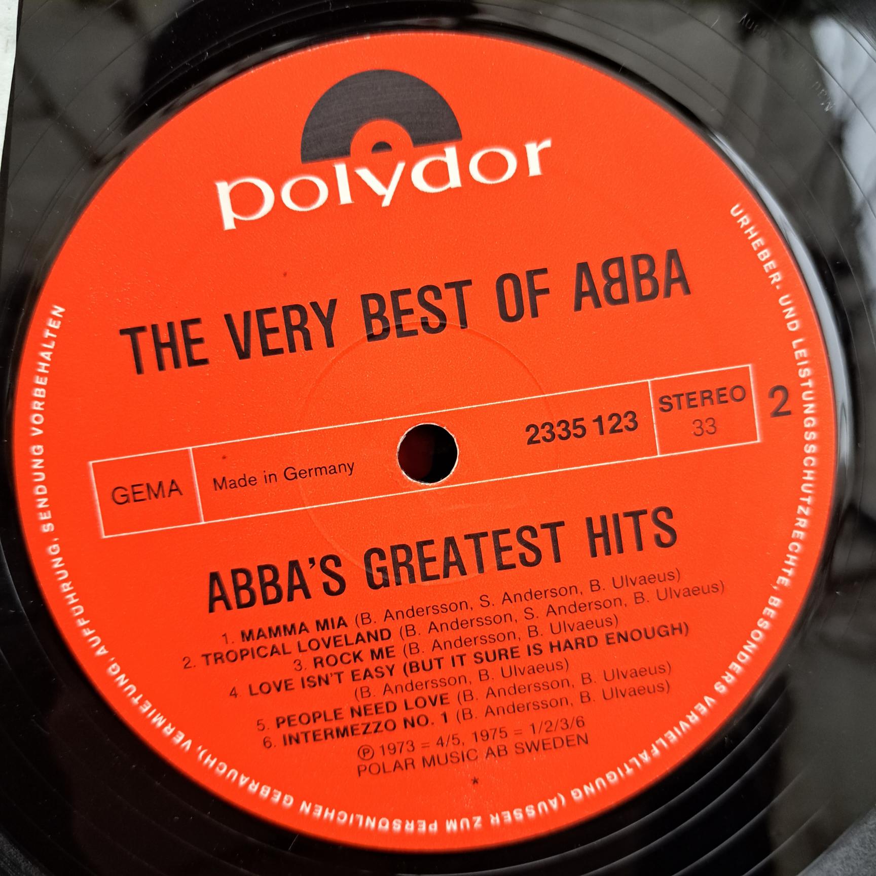 ABBA – The Very Best Of ABBA (ABBA’s Greatest Hits) 2LP compilatie ...