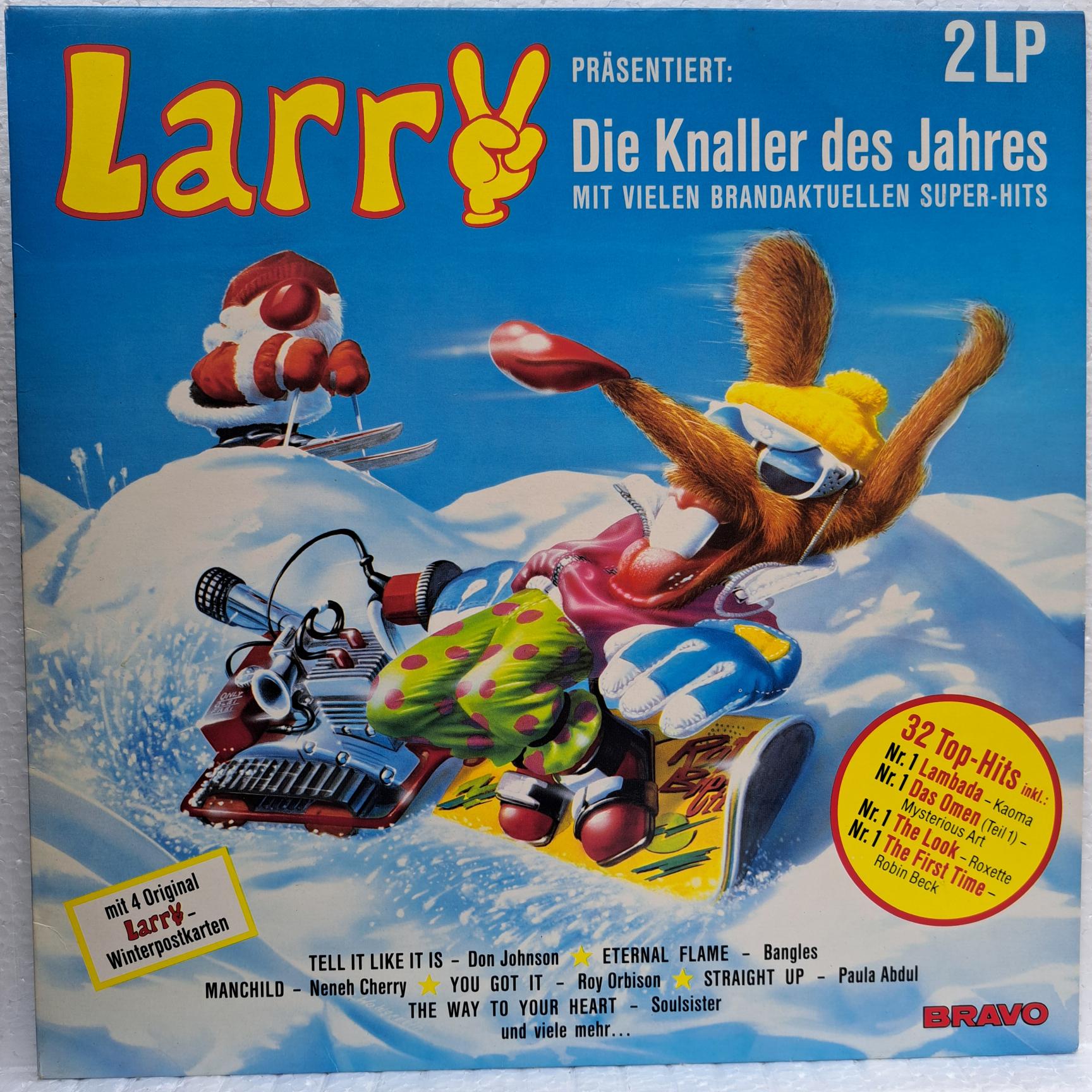Larry 1989 compilatie Disc VINIL 2LP VG+ Kaoma, Technotronic, Inner ...