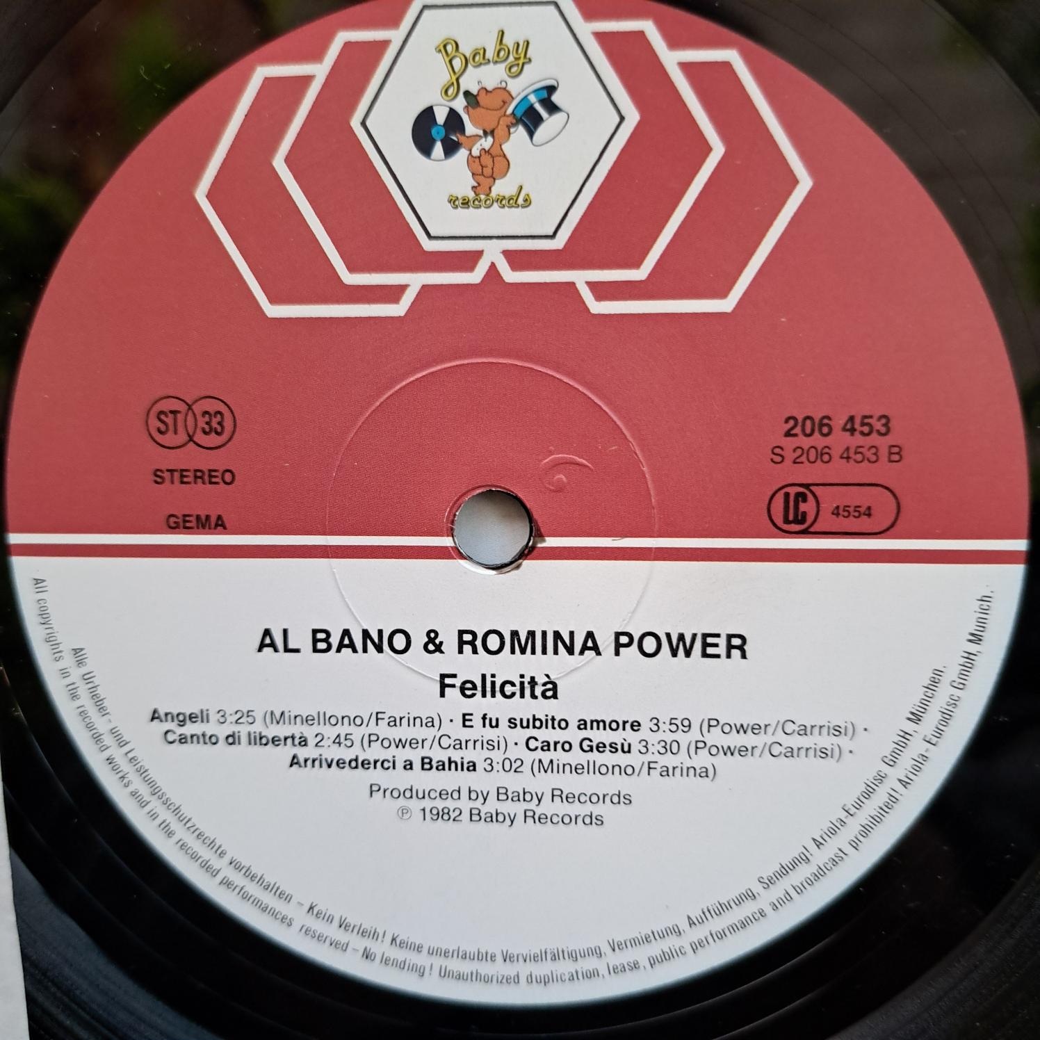 Al Bano & Romina Power – Felicita Disc VINIL LP resigilat (R) - Discuri ...