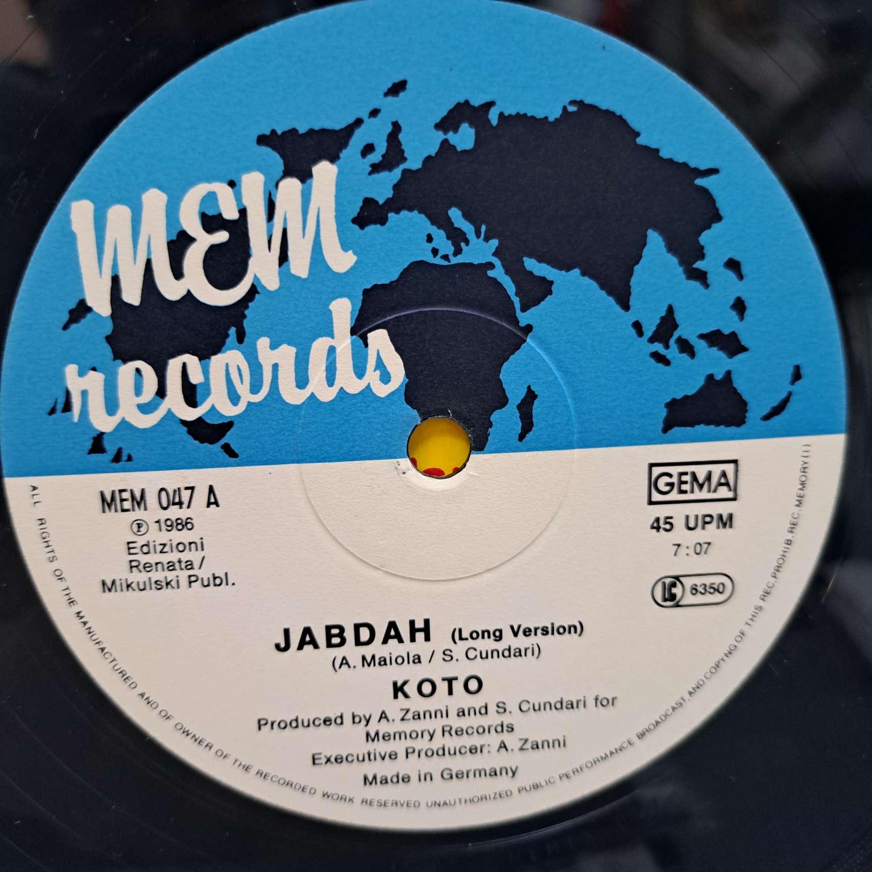 Koto – Jabdah Disc VINIL MAXI VG+ - Discuri Muzică