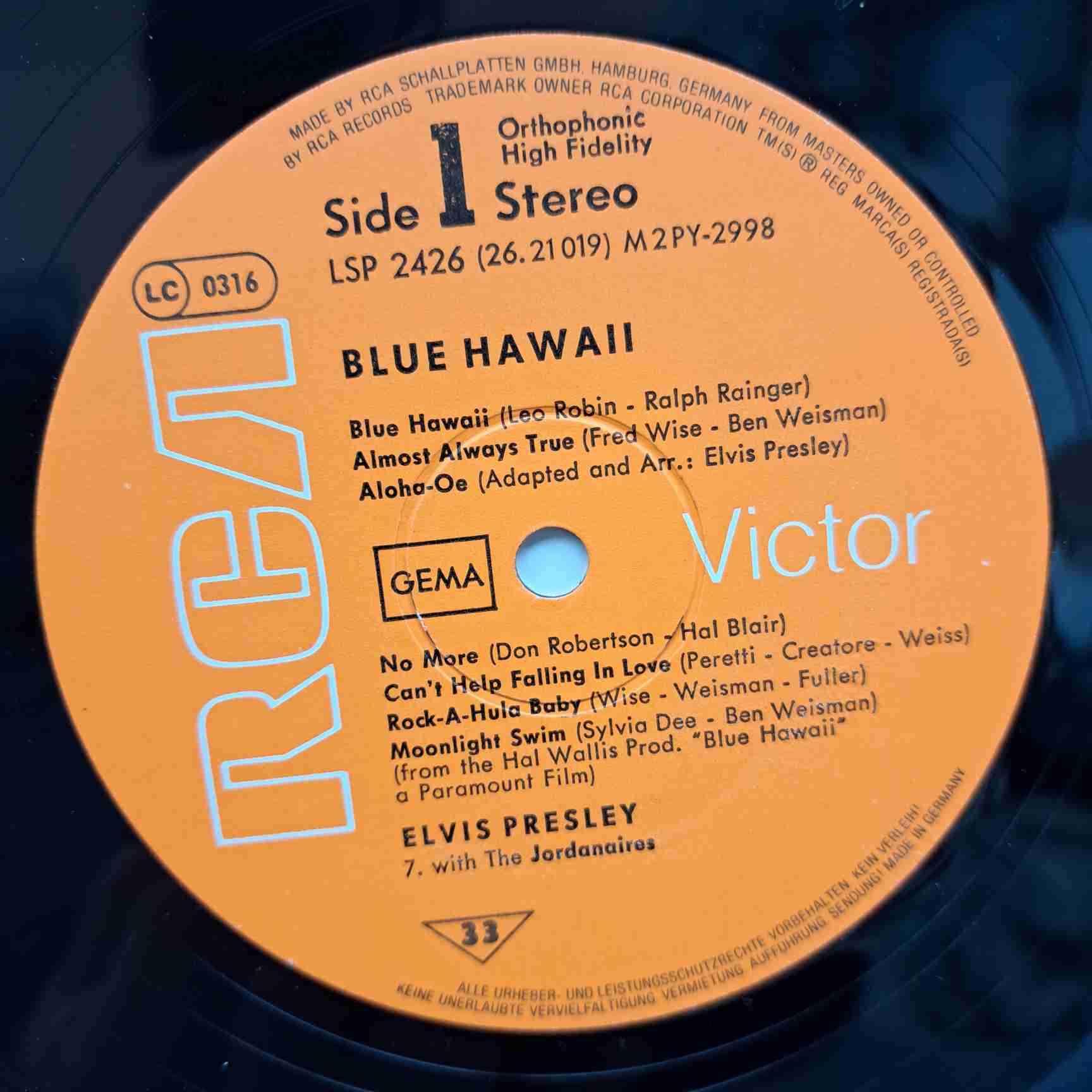 Elvis Presley – Blue Hawaii - Disc Vinil LP VG (box5) - Discuri Muzică