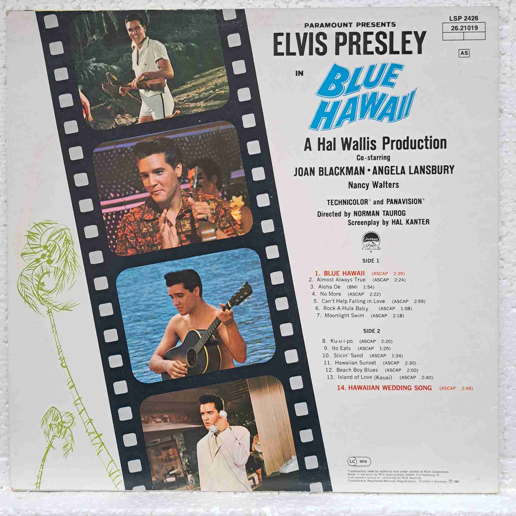 Elvis Presley – Blue Hawaii - Disc Vinil LP VG (box5) - Discuri Muzică