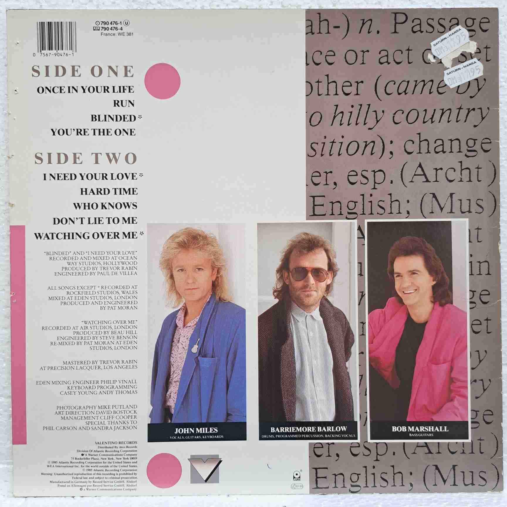 John Miles Band – Transition - Disc VINIL LP VG+ - Discuri Muzică