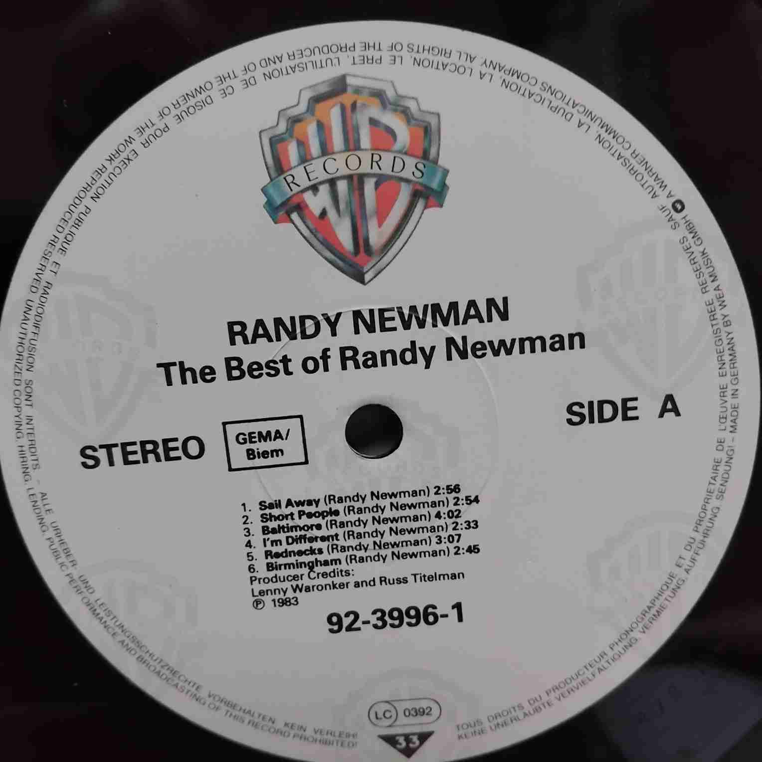 Randy Newman – The Best Of - Disc VINIL LP VG - Discuri Muzică